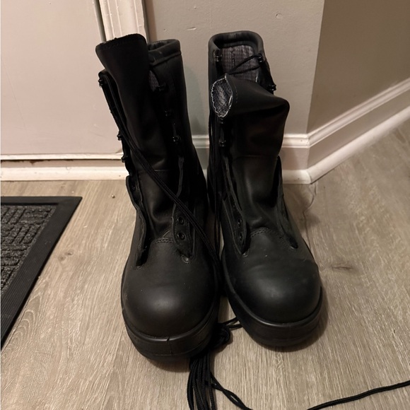 Shoes | Nwb Vibram Military Leather Boots | Poshmark